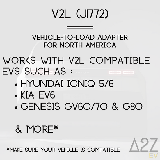 J1772 V2L | Vehicle-To-Load – A2Z EV